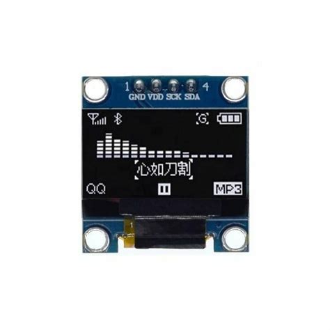 096 Inch I2c Oled Lcd Ekran 128x64 Beyaz