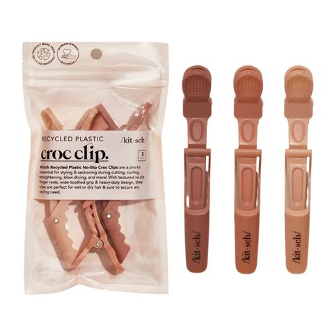 No Slip Crocodile Clip 3pc Multi Color Honeybug