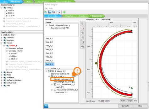 GeoStudio PLAXIS Tunnel Designer Loses Material Assignments After Loading Project In D
