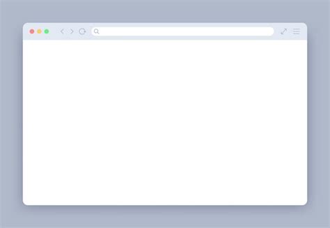 Premium Vector Blank Browser Window