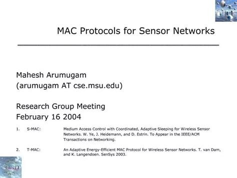 Ppt Mac Protocols For Sensor Networks Powerpoint Presentation Free Download Id431416