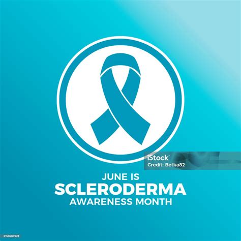 June Is Scleroderma Awareness Month Poster Vector Illustration Stock Illustration Download