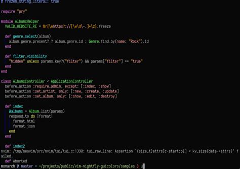 [0 5 crash] ui compositor c or tui c assertion with indent blankline