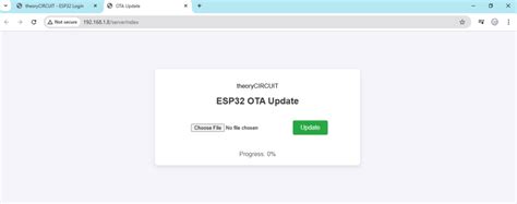 Over The Air Ota Update In Esp32