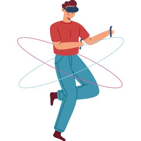 Man With Vr Glasses Simulation 57467203 Png