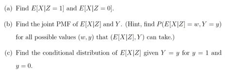 solved example 5 three variables let x be a bernouli
