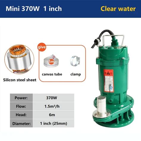 스테인레스 스틸 워터 펌프 수중 하수 펌프 가정용 세차 급수 야채 농업 관개 높은 헤드 유량 220v