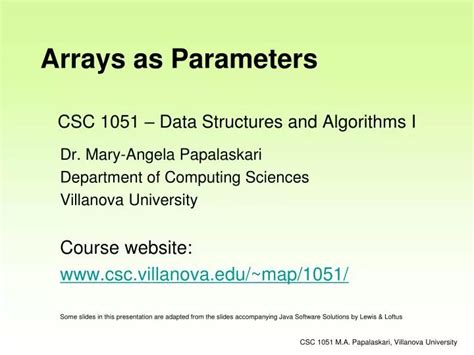 PPT CSC 1051 Data Structures And Algorithms I PowerPoint Presentation ID 3140442