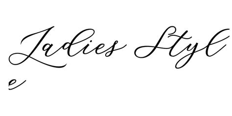Ladies Style In Use Fonts In Use