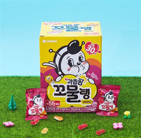 오리온 소포장 젤리 과즙팡 꼬물탱 미니 온라인 출시