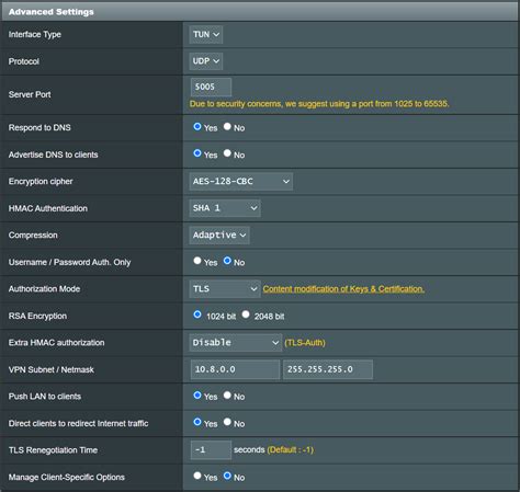 connect to lan when using openvpn asus router rt ax86u r homelab