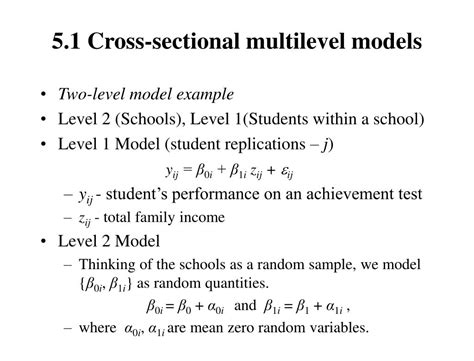 PPT Chapter Multilevel Models PowerPoint Presentation Free Download ID
