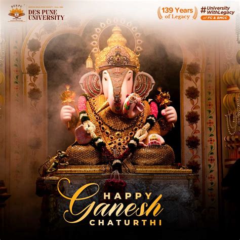 Des Pune University On Linkedin Ganeshchaturthi Ganeshchaturthi2024