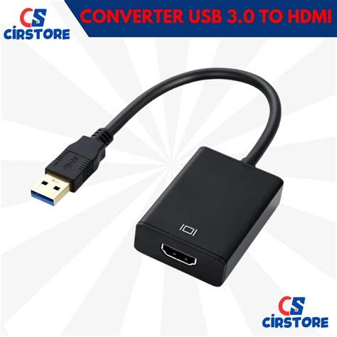 Jual Kabel Usb To Hdtv Converter Adapter Kabel Konverter Usb To Hdmi Shopee Indonesia