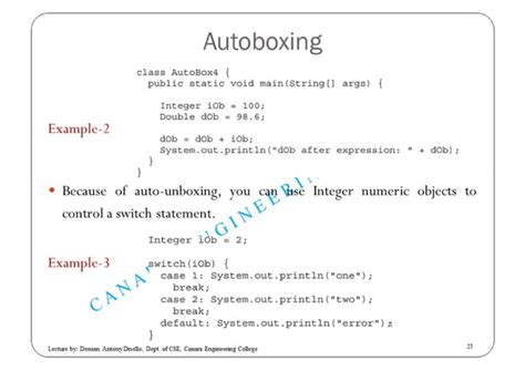 Enumerations Type Wrappers And Autoboxing Pdf Programming Languages Computing