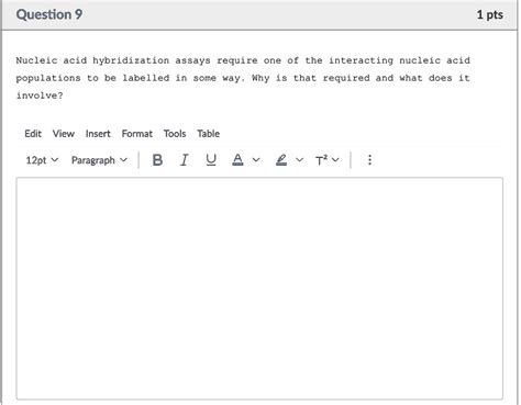 Solved Question 9 1 Pts Nucleic Acid Hybridization Assays Require One