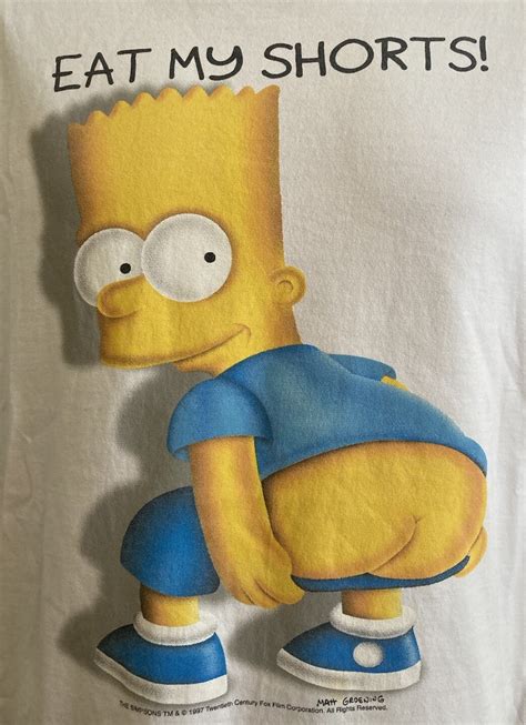 Bart Simpsons Eat My Shorts Screen Stars × Vintage 90s Bart Simpson