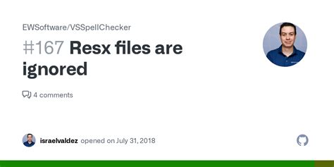 Resx Files Are Ignored · Issue 167 · Ewsoftware Vsspellchecker · Github