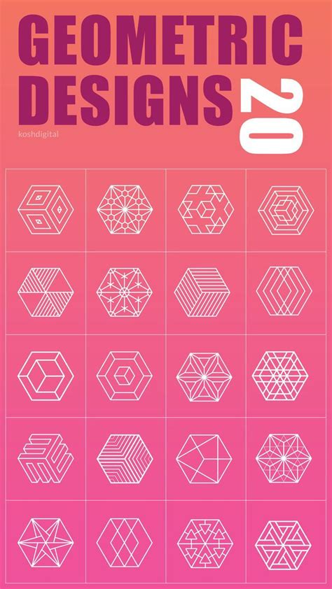 Easy Geometric Patterns Drawing In Illustrator Hexagon Patterns