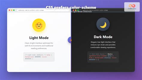 Css Prefers Color Scheme Complete Guide To Dark Mode And Light Mode Detection Codelucky