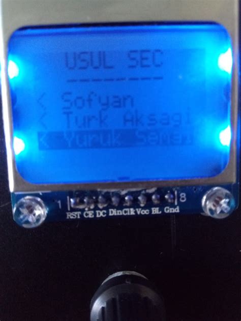 Arduino Rotary Encoder Ve Nokia 5110 Lcd Ekranı İle Türk Sanat Müziği