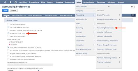 Netsuite Chart Of Accounts Integration