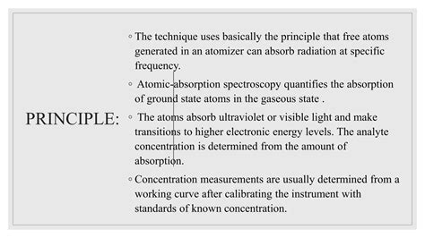 Atomic Absorption Spectroscopy Pptx Chemistry Science