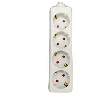 Hot Selling PP Flame Retardant Euro Type Socket Extension Socket Without Switch Slots