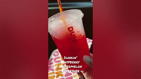 Dunkin New Raspberry Watermelon Refresher Youtube
