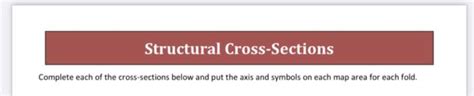 Solved Structural Cross Sections Complete Each Of The