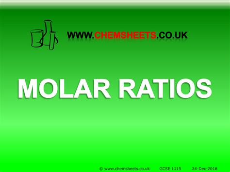 SOLUTION Chemsheets Gcse 1115 Molar Ratios 1 Studypool