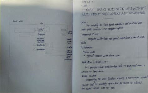 CSH LAb 1 Computer System Hardware Lab Experiment 1 Exp NO Lde FROAUT PANUEL INUDICATORPSW