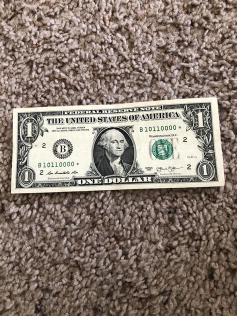 Got Lucky Today And Found A Binary Serial Star Note Rpapermoney