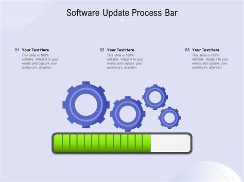 software update process bar ppt powerpoint presentation slides graphics