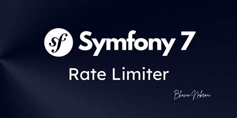Rate Limiter In Symfony 7 Symfony Rate Limiter — How To By Bhavin