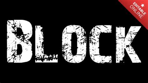 Block Scratch Text Effect Generator
