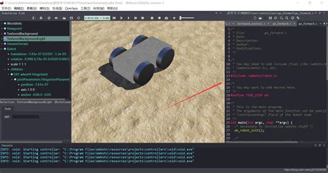 Webots学习笔记—四轮小车的模型搭建和简单控制4轮机器人控制器代码 Csdn博客