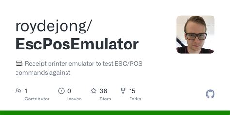 github roydejong escposemulator 🖨️ receipt printer emulator to test