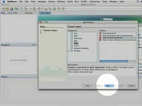 Creating Ruby On Rails Project With NetBeans YouTube