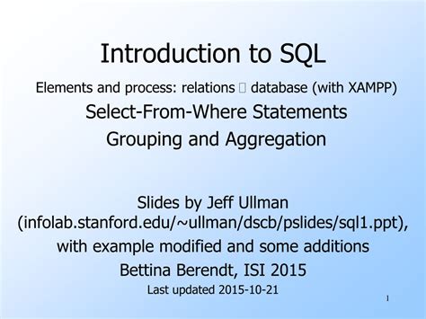 Ppt Introduction To Sql Elements And Processes The Why And How Of Sql Queries Powerpoint