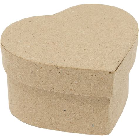 X Pappmache Herz Box X Cm Pappschachteln Zum Basteln Bemalen Piccolino