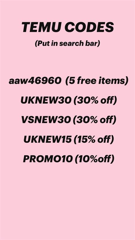 Temu Codes And Discounts Useful Life Hacks Life Money Hacks Coding