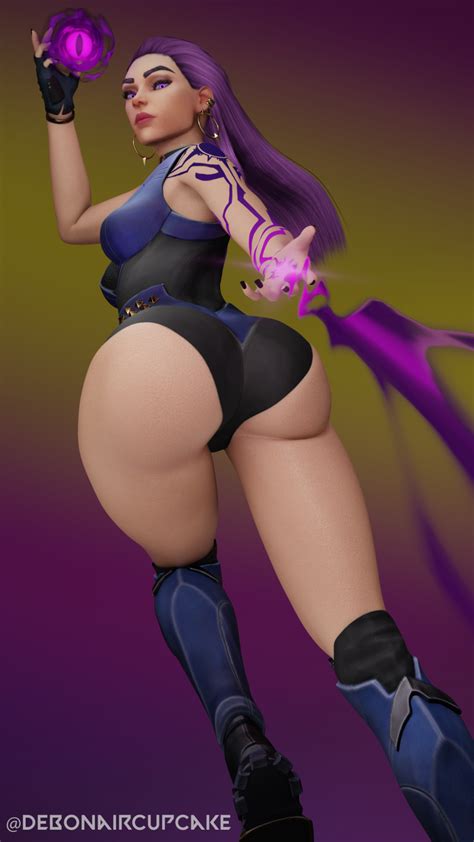 Reyna Sex Art Female Only Female Glowing Eyes Blender Looking Back Ass Valorant Porn