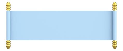 Premium Photo Scroll Paper Text Box 3d Illustration