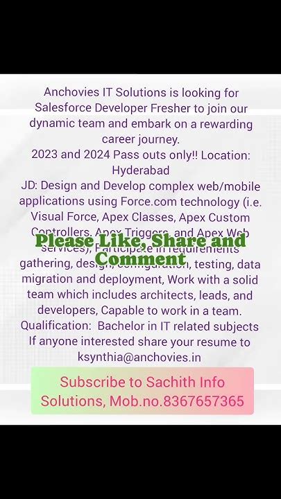 hiring salesforce developer salesforce testingjobs youtube