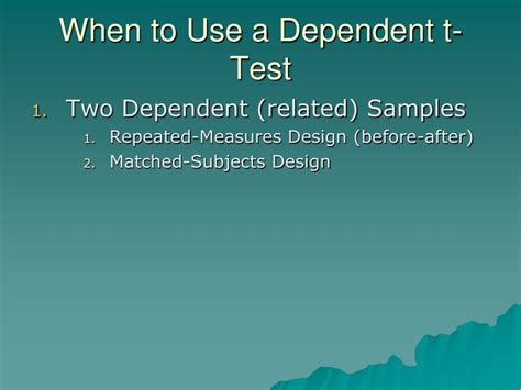 PPT Dependent T Test PowerPoint Presentation Free Download ID