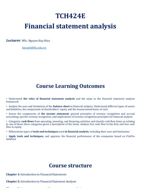 Tch424e 1 Introduction To Fsa Pdf Financial Statement Balance Sheet