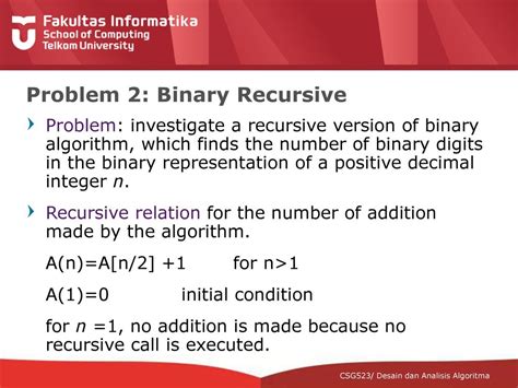 Csg523 Desain Dan Analisis Algoritma Ppt Download