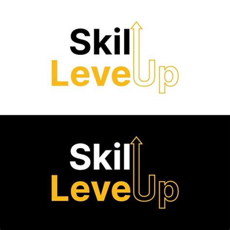 Premium Vector Skill Level Up Logo Design