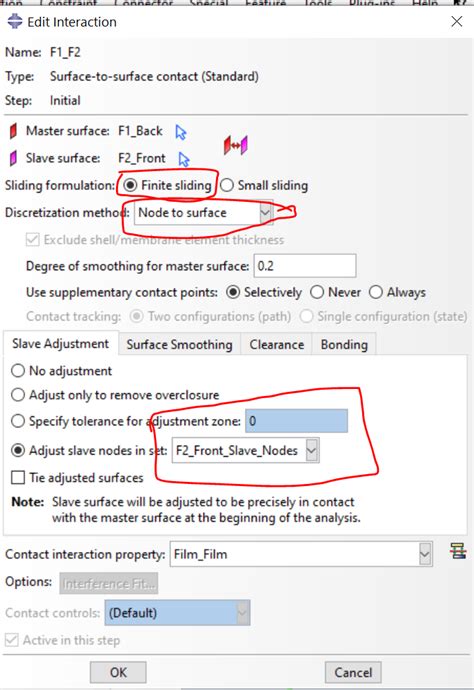 ABAQUS Problem How To Control Uneven Penetration Of Master Surface Into Slave Surface